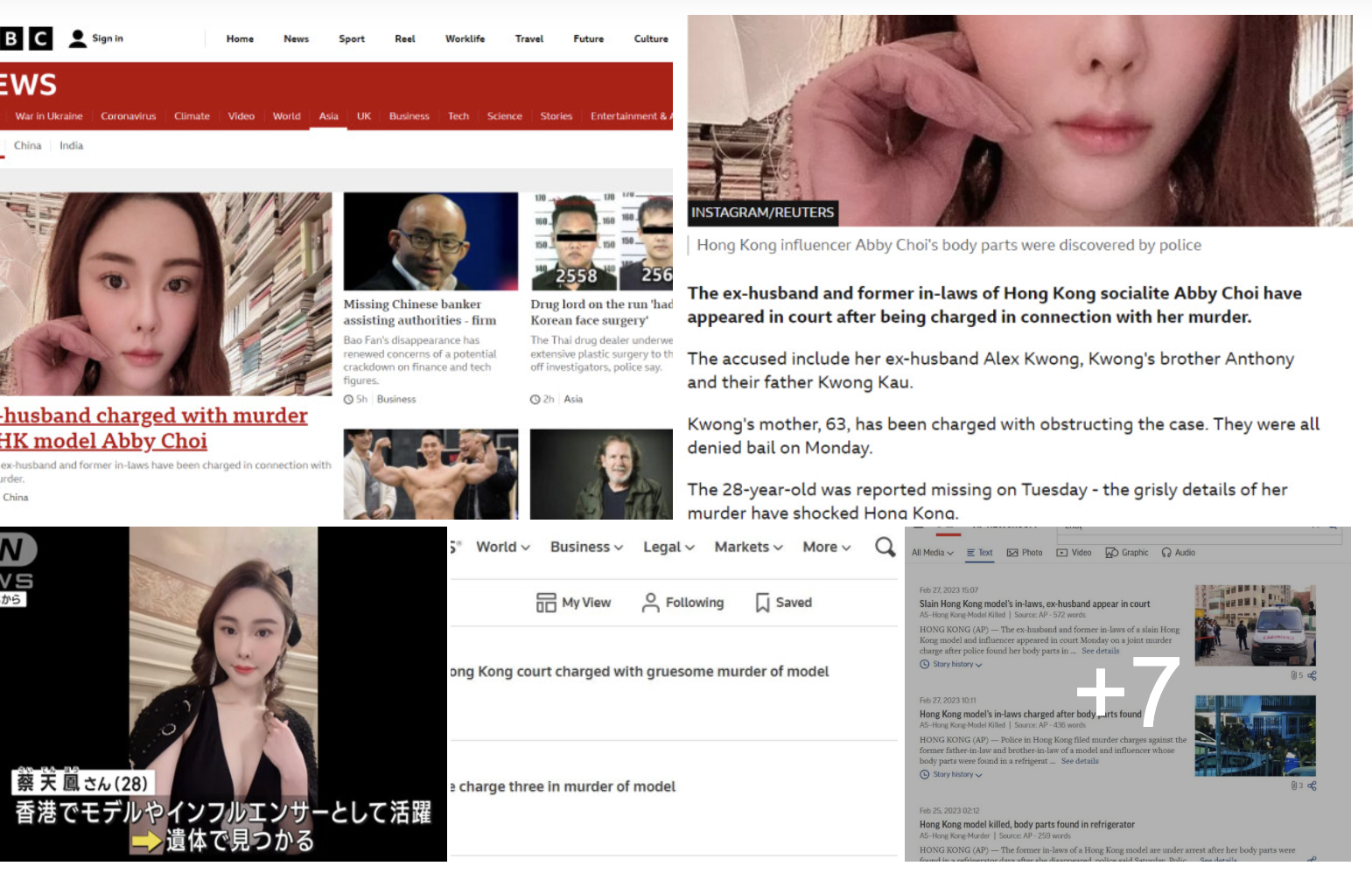 蔡天凤分尸案轰动全球 主流媒体显著报道社媒搜寻第一 – 988