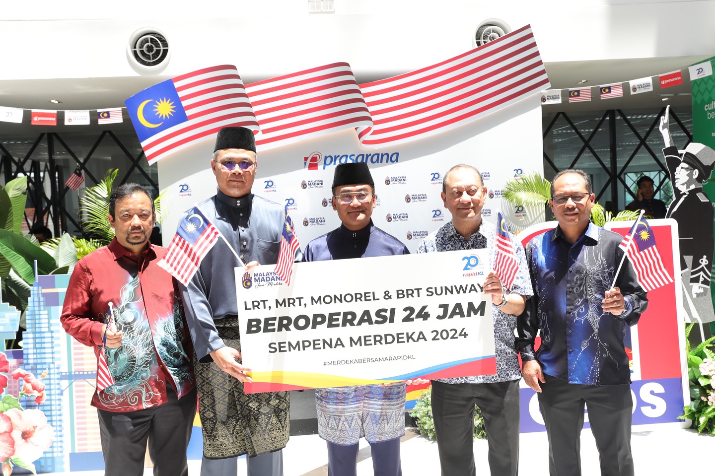 国庆庆典方便民众 Rapid KL提供24小时服务！ – 988